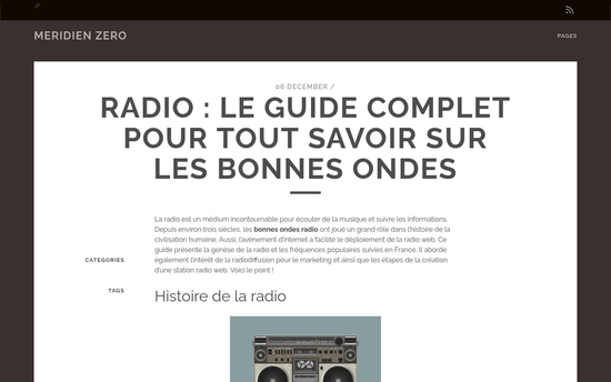 Meridien zero | Radio Le guide complet pour tout savoir sur les bonnes ...